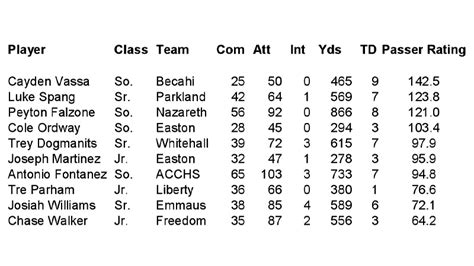 Decoding Football Passer Rating Formula Metro League