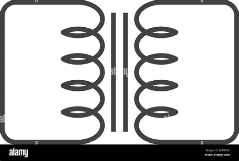 Ferrite Core Transformer Symbol