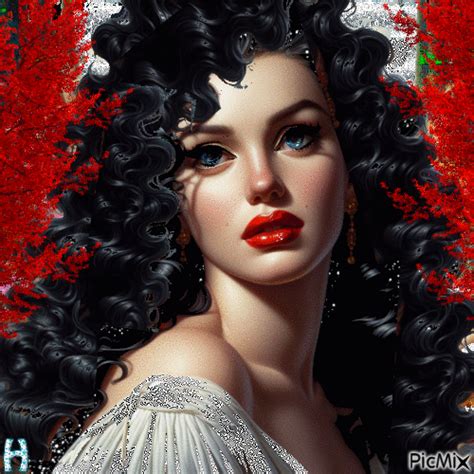 Портрет Девушки Бесплатный анимированный гифка Picmix