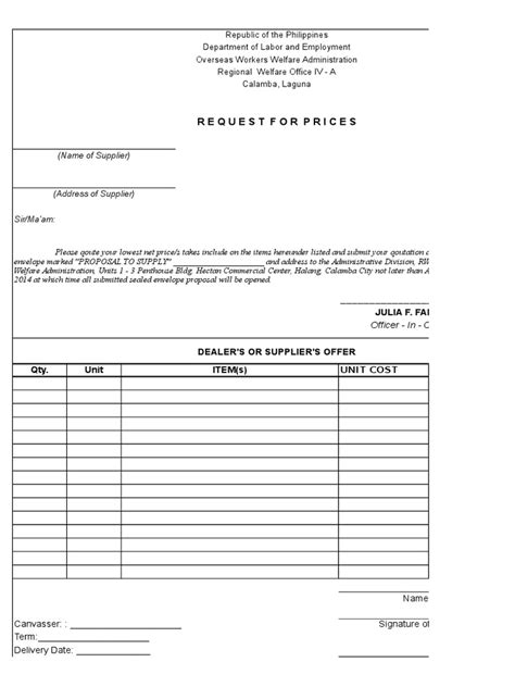 Canvass Form 101 Pdf Envelope Cuisine