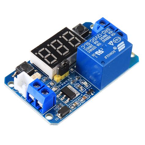 V Trigger Time Delay Relay Module With LED Digital Display S Min H Work Delay