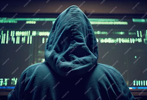 Premium Photo Dangerous Hooded Hacker Breaks Into Data Servers And