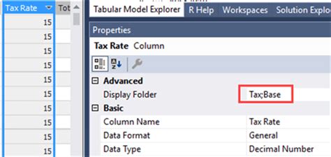 Setting Display Folders In Analysis Services Tabular 2016