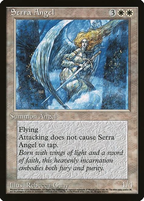 Serra Engel Magic 2011 Mtg Print