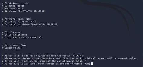 Password Cracking Creating Custom Password List With Cupp Hackers Arise