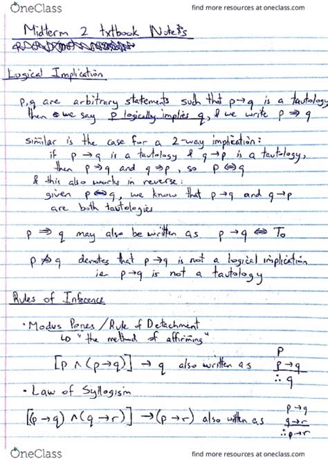 Macm 101 Midterm Macm101mt2 Review Notes Txtbk Oneclass