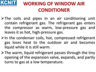 WORKING OF WINDOW AIR CONDITIONER Pptx