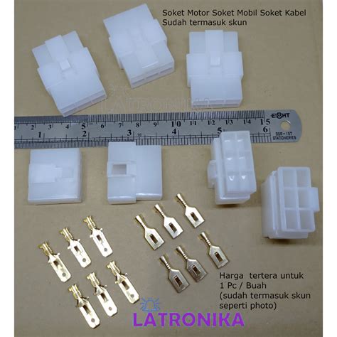 Jual Soket Motor Mobil Pin Besar Skun Socket Pin Konektor Kabel P Shopee Indonesia