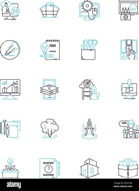 Main Site Linear Icons Set Innovative Dynamic Engaging User