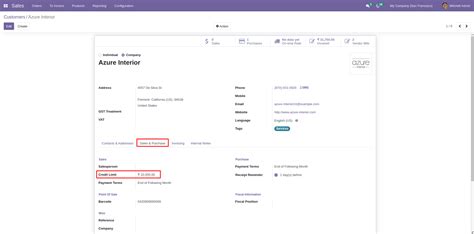 Odoo Customer Credit Limit Set Limit To Outstanding Dues In Odoo