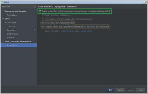 Instant Run In Android Studio 20 How To Turn Off Stack Overflow