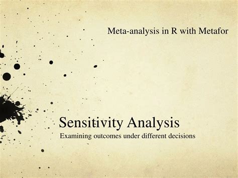 Ppt Meta Analysis In R With Metafor Sensitivity Analysis And Quality Assessment Powerpoint