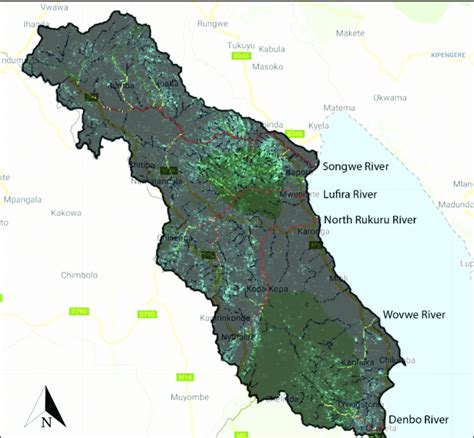Deforestation Blue Pixels And Rivers Showing Flow Accumulation Based Download Scientific