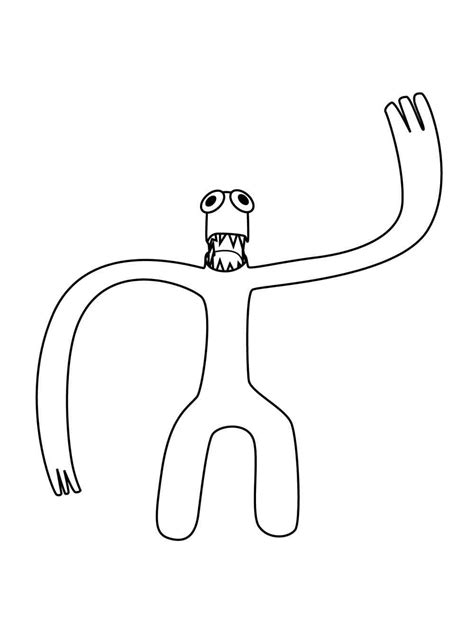 Rainbow Friends Coloring Pages Coloringlib