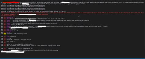 Npm Install Hiredis Rebuild With Net Framework Error Stack Overflow