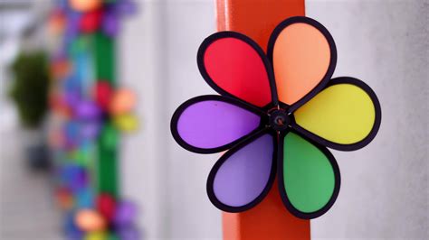 Windmill Rotate With Others At Street Stock Video At Vecteezy