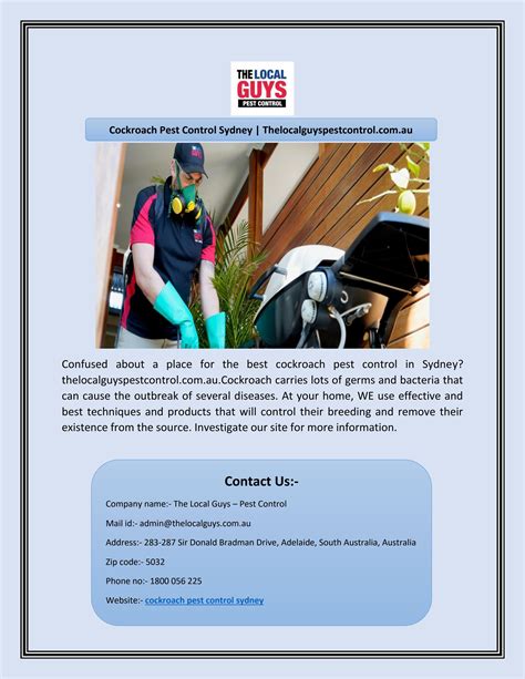 Cockroach Pest Control Sydney Au By