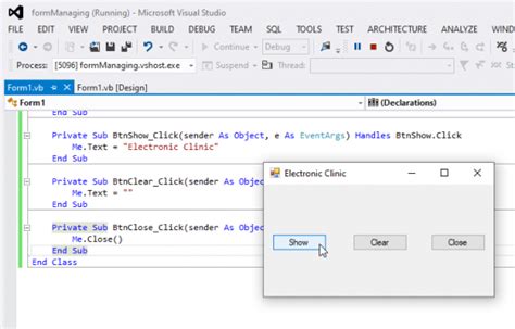 Vb Net Tutorial Visual Basic Form Properties With Examples