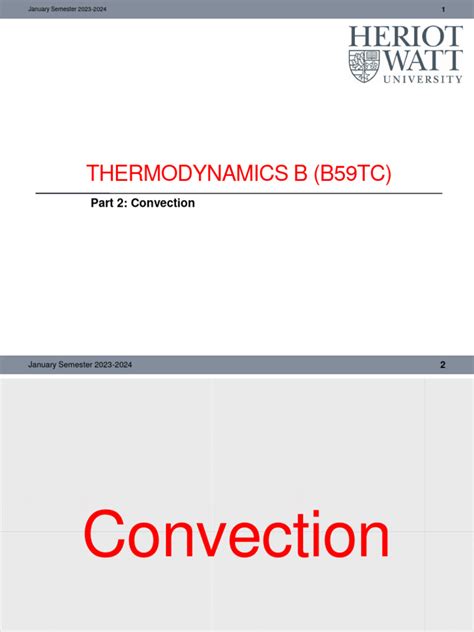 B59tc Heat Transfer Part 2 Convection 2023 2024 Pdf Boundary Layer Convection