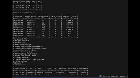 Fungsi Kasir Berbasis Console Python Database Mysql Youtube