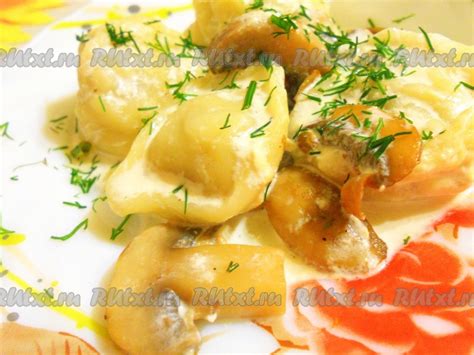 Пельмени с грибами в горшочках 8 фото в рецепте