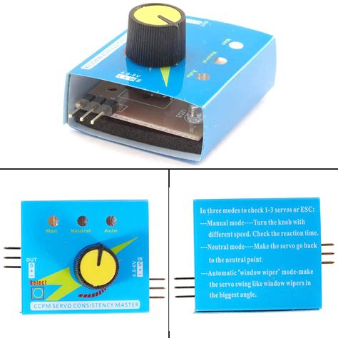 Youmile Pcs RC Servo Tester CH Digital Multi ECS Servo Tester RC Consistency CCMP Master