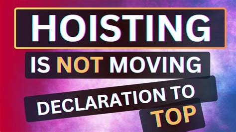 Allahabadi Dev On Linkedin Hoisting In Javascript Explained By Frontend Master Javascript