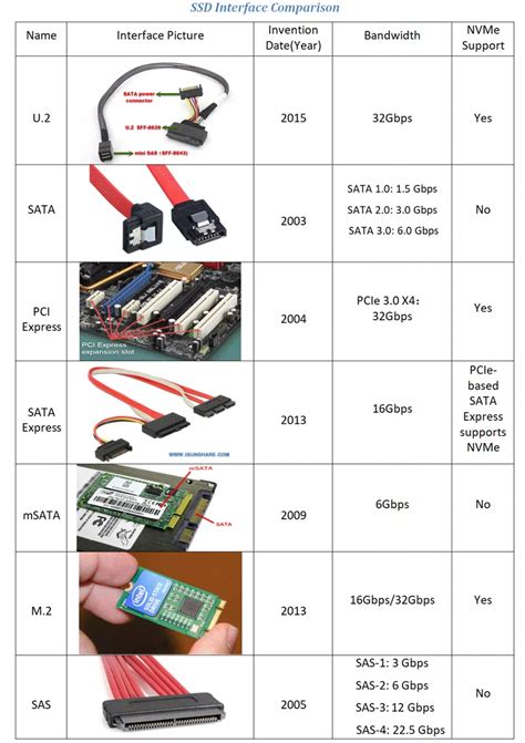 U 2 SATA PCI Express SATA Express MSATA M 2 And SAS Which Is The Best One