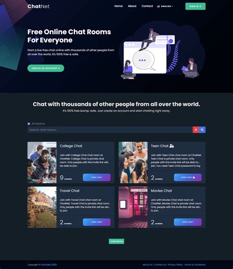Chatnet Php Chat Room And Private Chat Script By On Codes Codecanyon