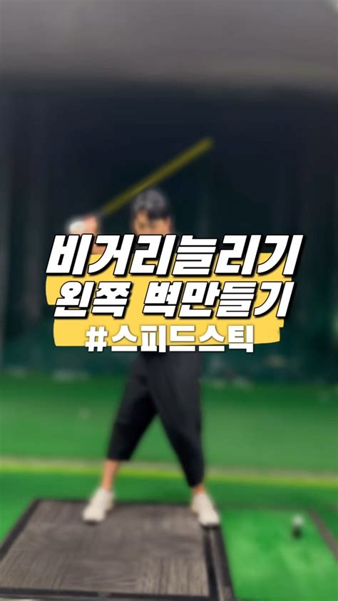 천둥골프 왼쪽 벽 무너지지 않게 스윙 췍⚡️ Leejeongwon1991 스피드스틱 천둥골프 골프연습도구는천둥골프