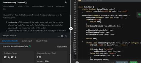Dsa Binarytree Boundarytraversal Treetraversal Codingchallenge