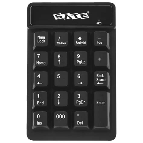 Teclado Numerico Satellite Ak 186b Bluetooth Preto • Visãovip Informática