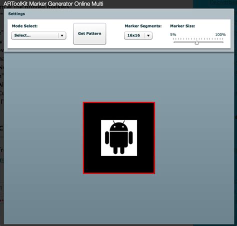 Android Artoolkit Created New Pat File Doesnt Work Stack Overflow