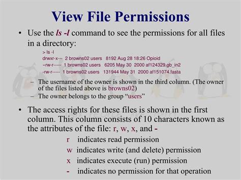 Ppt Unix File Permissions Powerpoint Presentation Free Download Id2589414