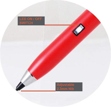 Compatible With The Hp Elite X G Touchscreen Tablet Broonel Red Fine Point Digital Active