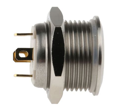 RS PRO RS PRO Illuminated Push Button Switch Momentary Panel Mount Mm Cutout SPST White