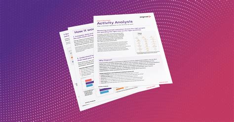 Activity Analysis Data Sheet Orgvue