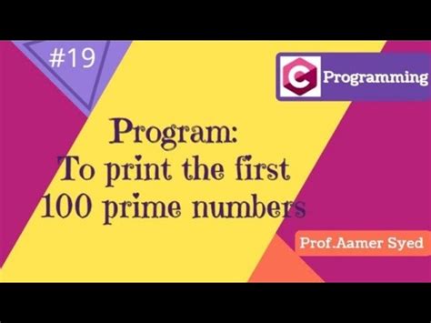 First 100 Prime Numbers