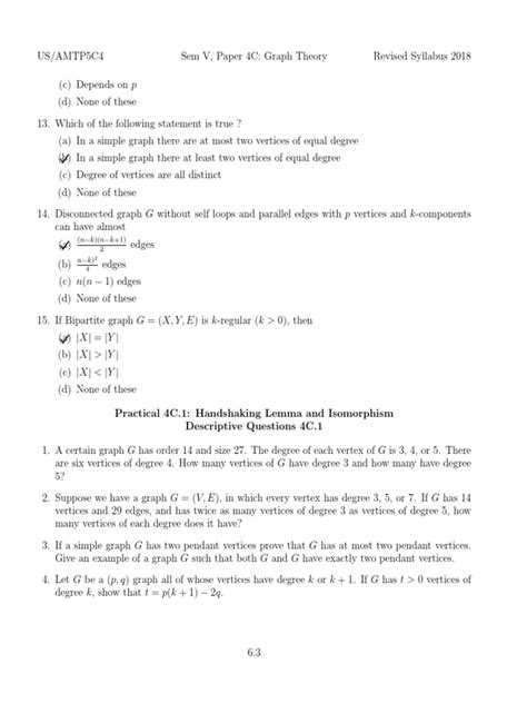Gt Pract Sem 5 Pdf Vertex Graph Theory Mathematical Relations