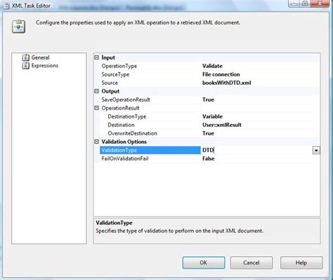 xml task validating data radacad