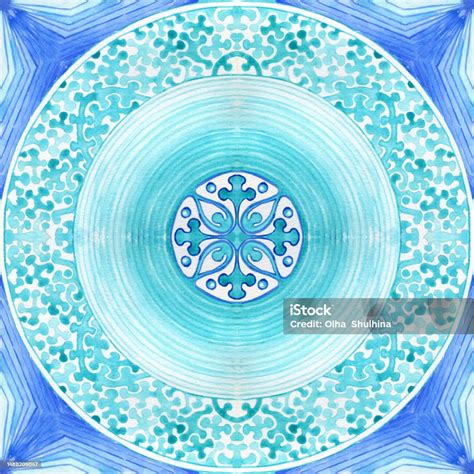 마졸리카 패턴 시칠리아 손으로 그린 파란색 장식품 전통적인 파란색과 흰색 세라믹 타일 포르투갈어 전통 Azulejo 패턴 모로코 스타일 고풍스런에 대한 스톡 벡터 아트 및