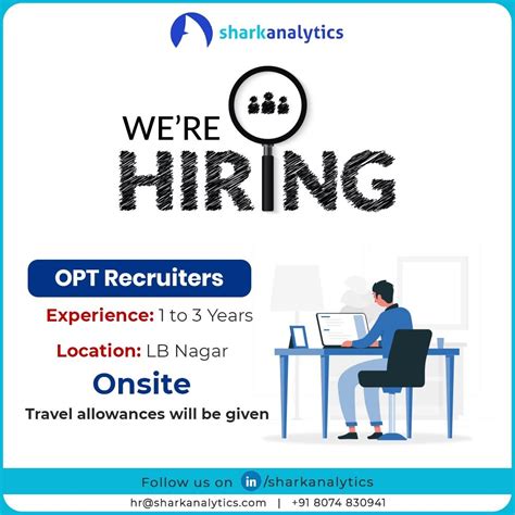 Hiring Recruitment Sharkanalytics Joinourteam Careeropportunity