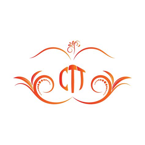 Ctt Letter Logo Design Ctt Vector Logo Ctt With Shape Ctt Template With Matching Color Ctt