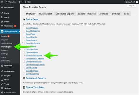 How To Export Woocommerce Subscriptions Visser Labs