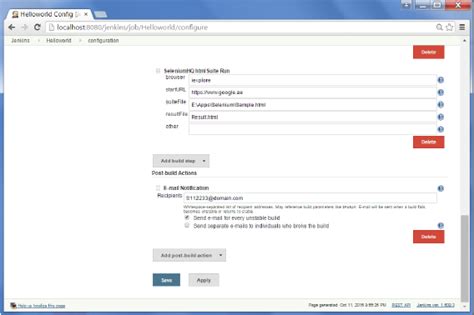 Jenkins Notification