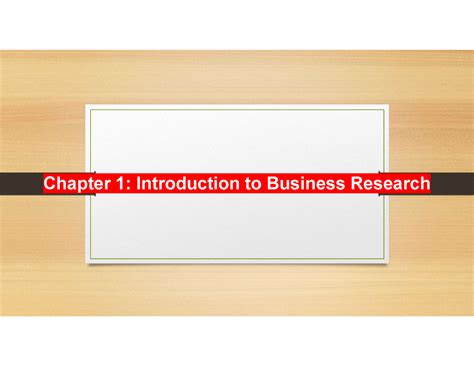 STAT Chapter 1 Stats Notes Chapter 1 Introduction To Business Research Lesson Contents