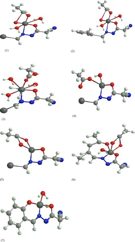 The Modeling Structures Of The Investigated Complexes Download Scientific Diagram