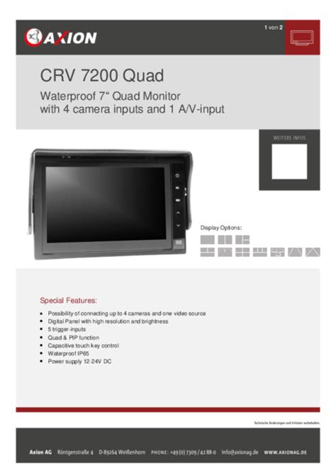 CRV 7200 Quad IP65 | Axion AG