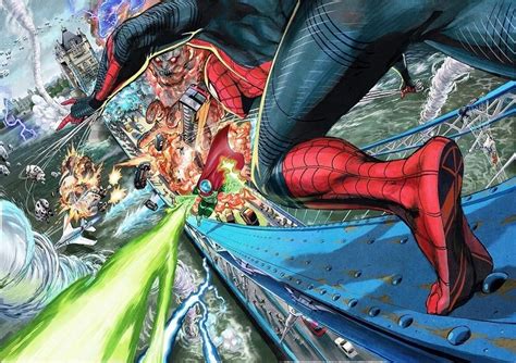 Spider Man And Mysterio Marvel And 3 More Drawn By Muratayuusuke