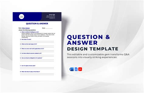 Question Templates In Word Free Download